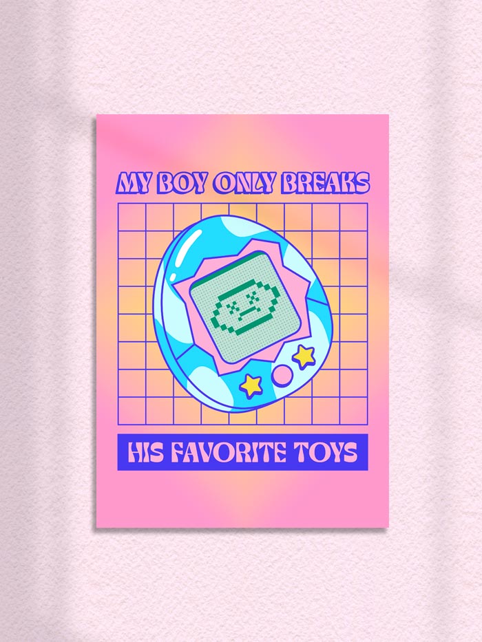 Art Print My Boy Only Breaks His Favorite Toys – Lune Print