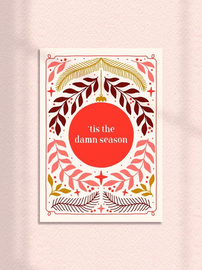 Art Print ‘Tis The Damn Season – Lune Print